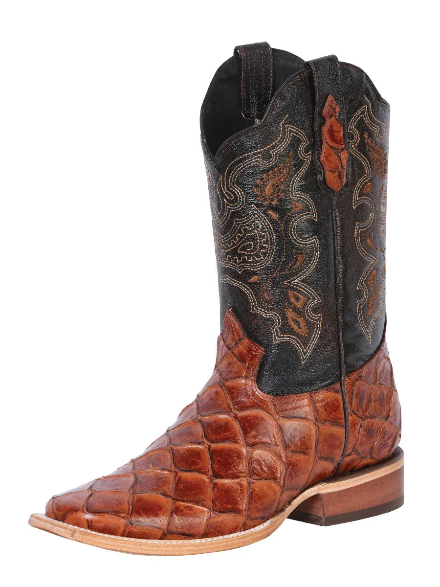 El General Rodeo Boot - Imitación Pirarucu - Cognac 41793 – N4dboots.com